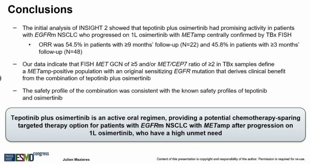 INSIGHT 2: Tepotinib + Osimertinib Showed Promise in EGFR+ NSCLC | EGFR ...